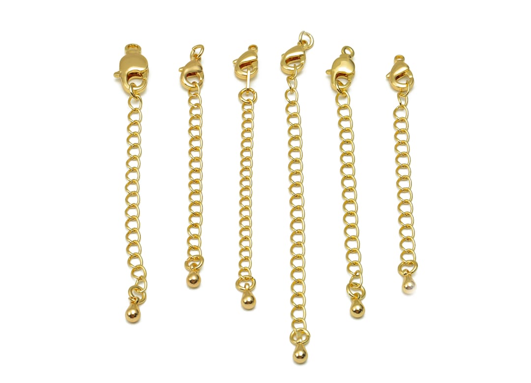Extender Curb Chain - Drop Lobster Clasp - Extension Chain -bracelet ...