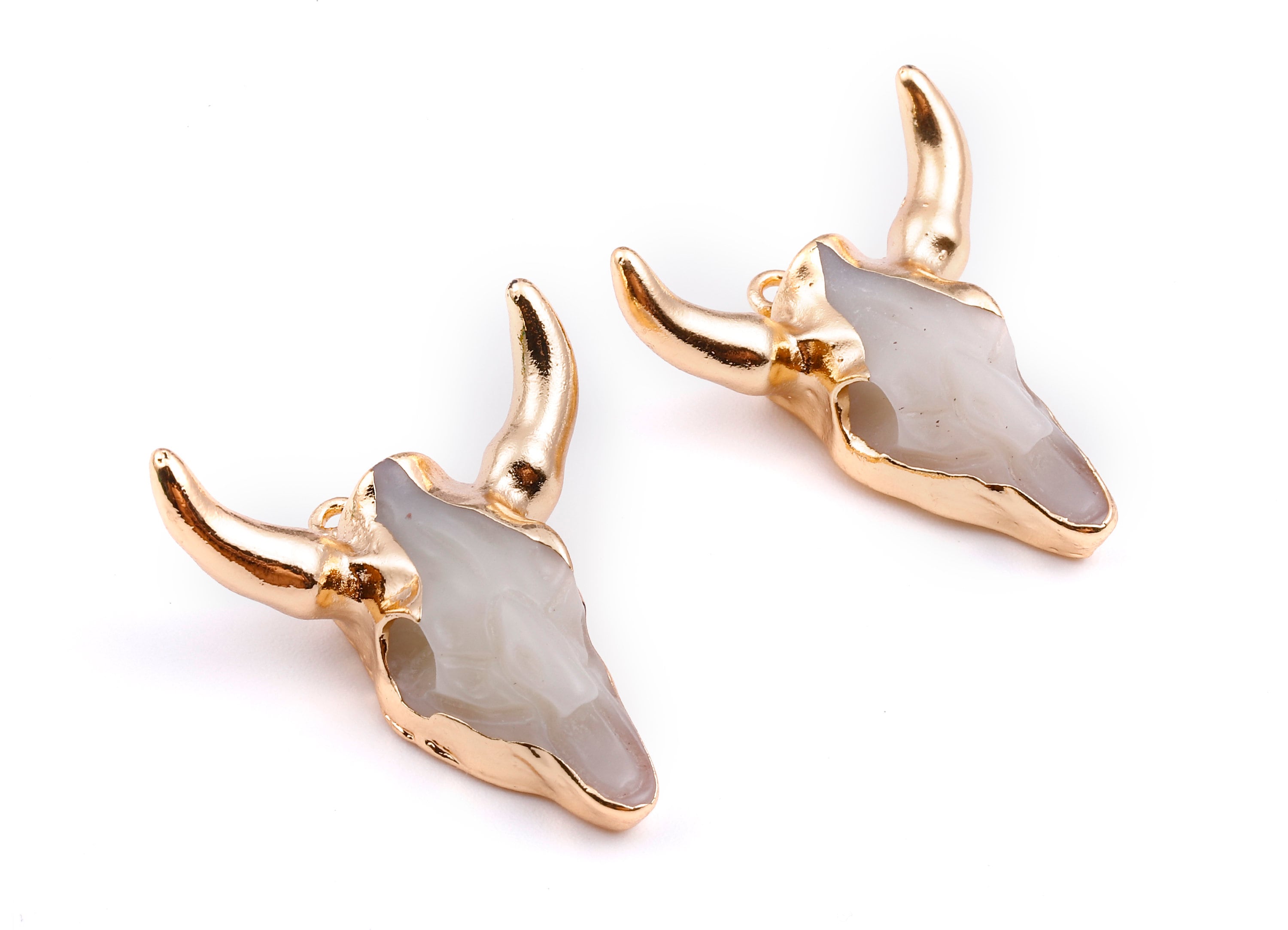 Resin Bull Charms Buffalo Cattle Skull Pendant Resin Horn - Etsy