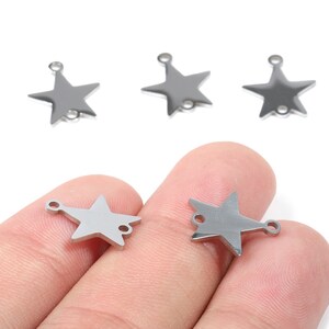 Stainless Steel Star Connector - Star Earrings Charms and Pendant ...