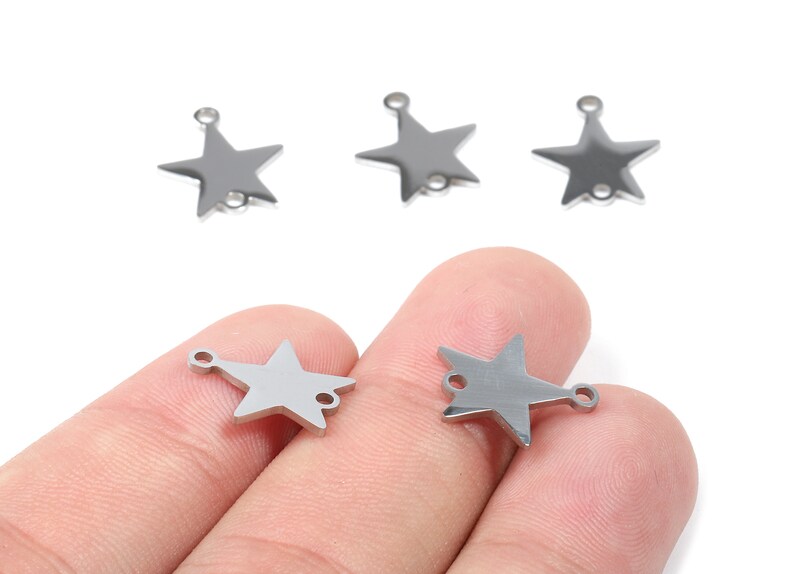 Stainless Steel Star Connector - Star Earrings Charms and Pendant ...