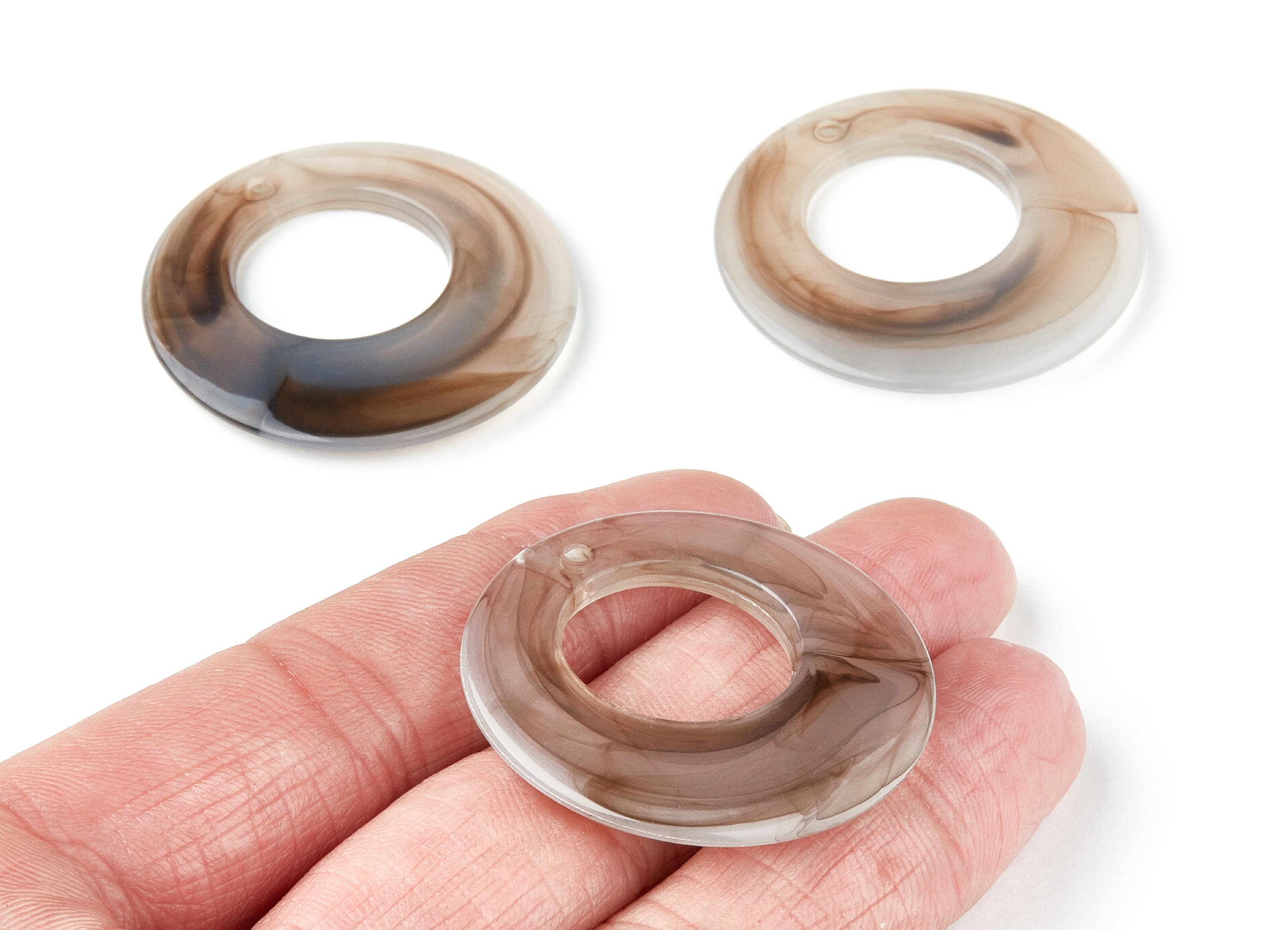 Resin Charms Resin Earrings Circle Shaped Earrings Charms - Etsy