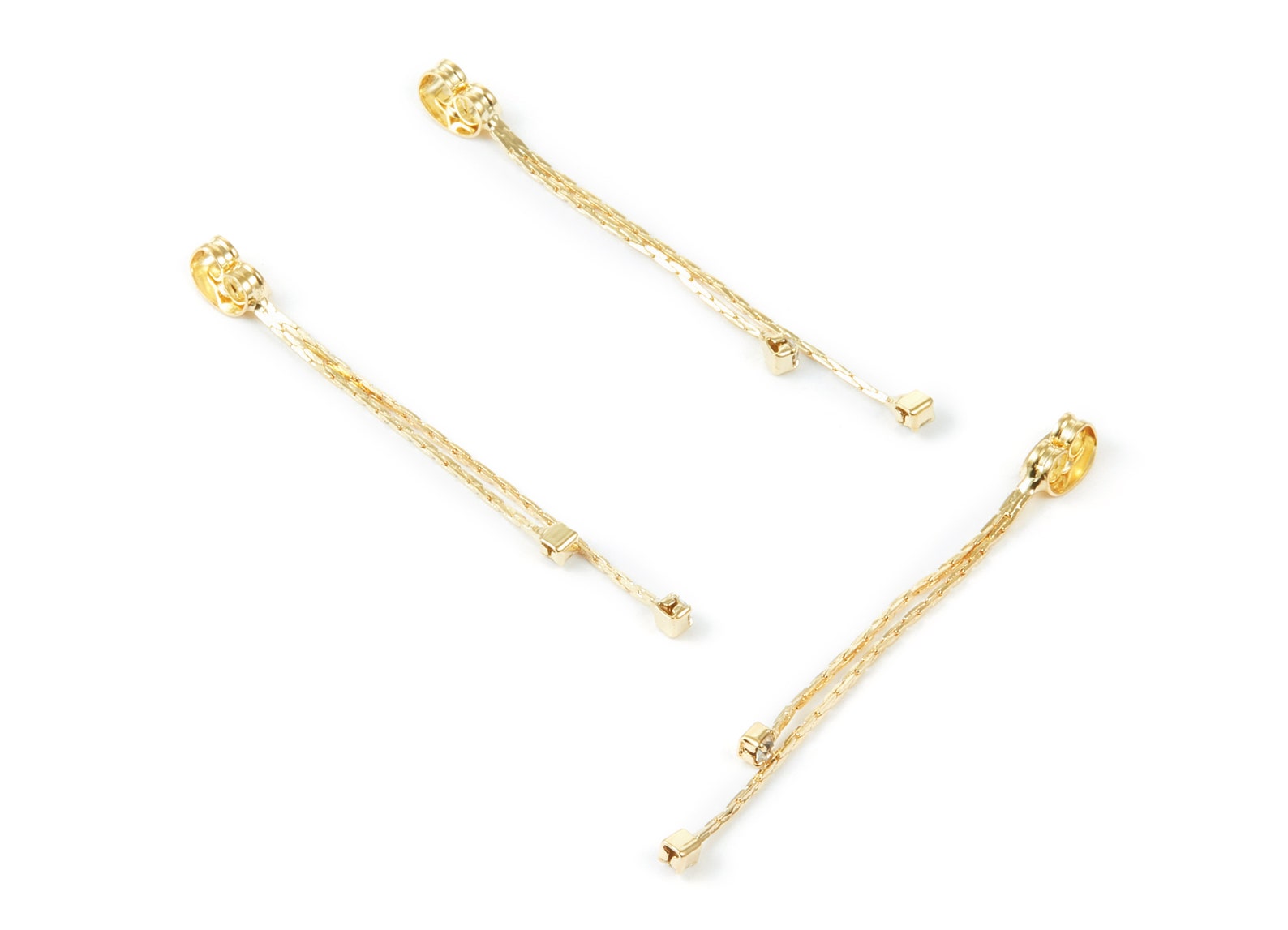 18K Real Gold Plated Earring Back Stopper - Brass Earring Stud Stopper ...