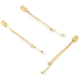 18K Real Gold Plated Earring Back Stopper - Brass Earring Stud Stopper ...