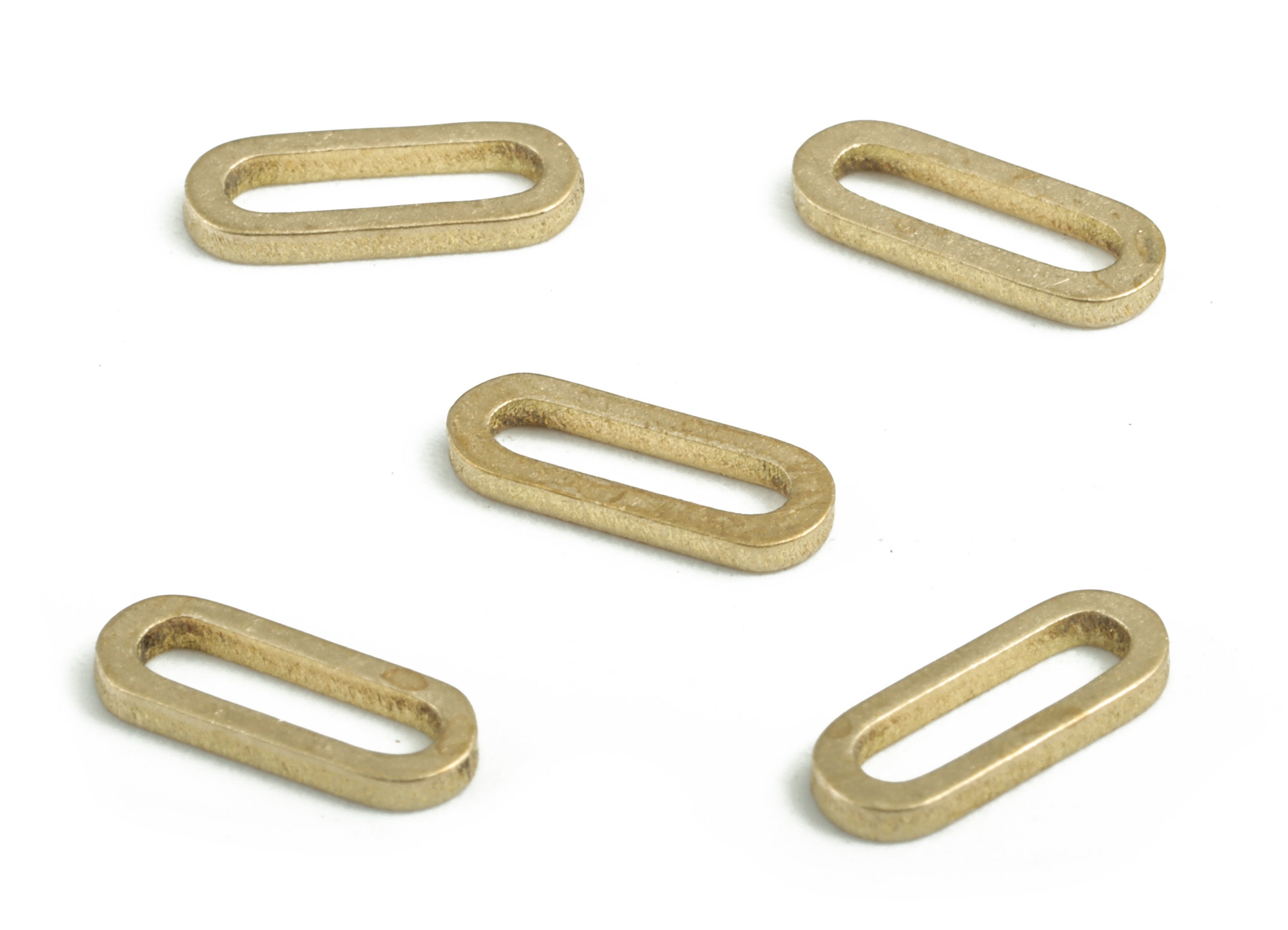 Brass Oval Connectors Raw Brass Oval Linking Rings Pill - Etsy