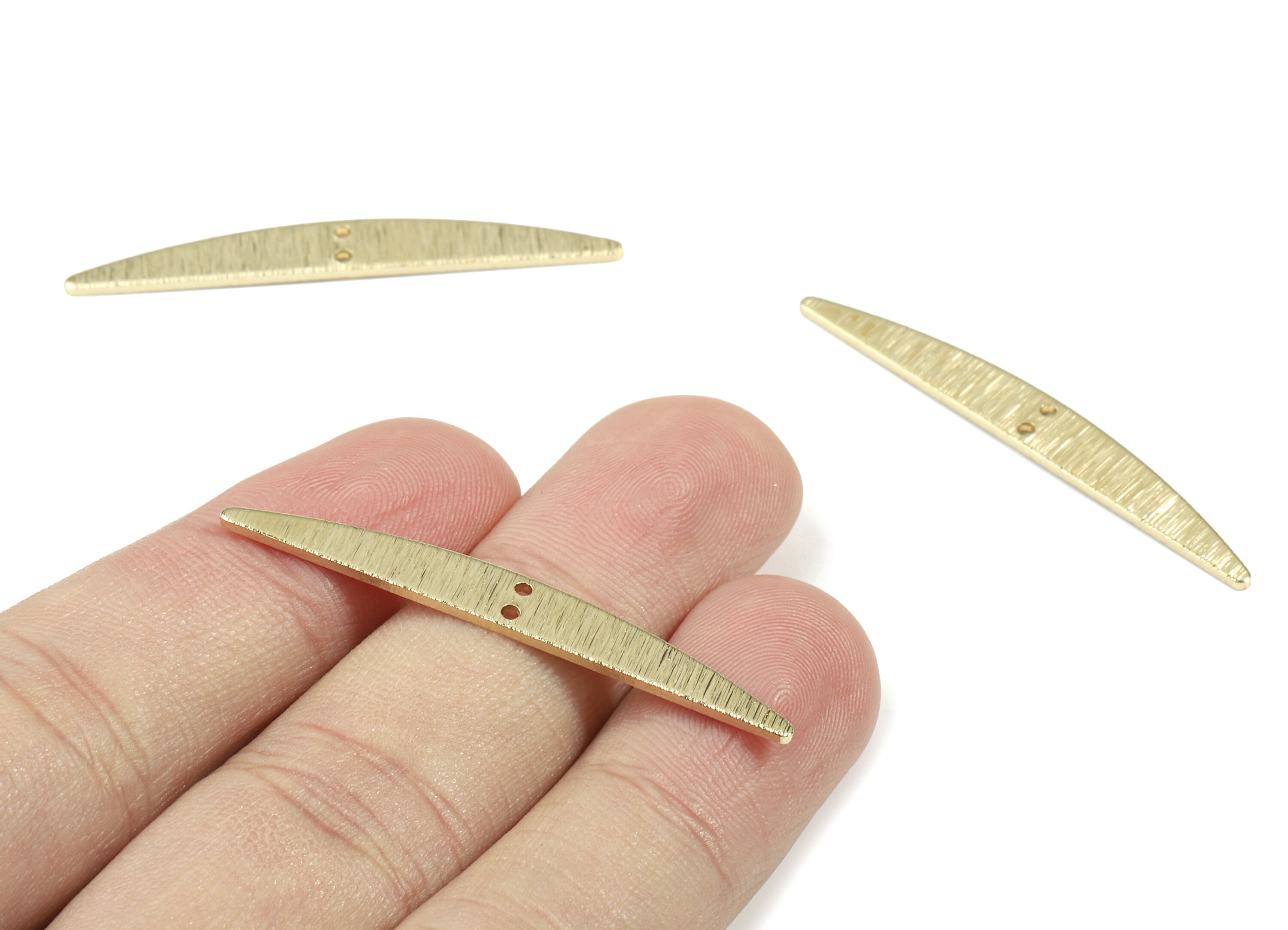 Brass Wide Earring Connector Raw Brass Textured Connector | Etsy