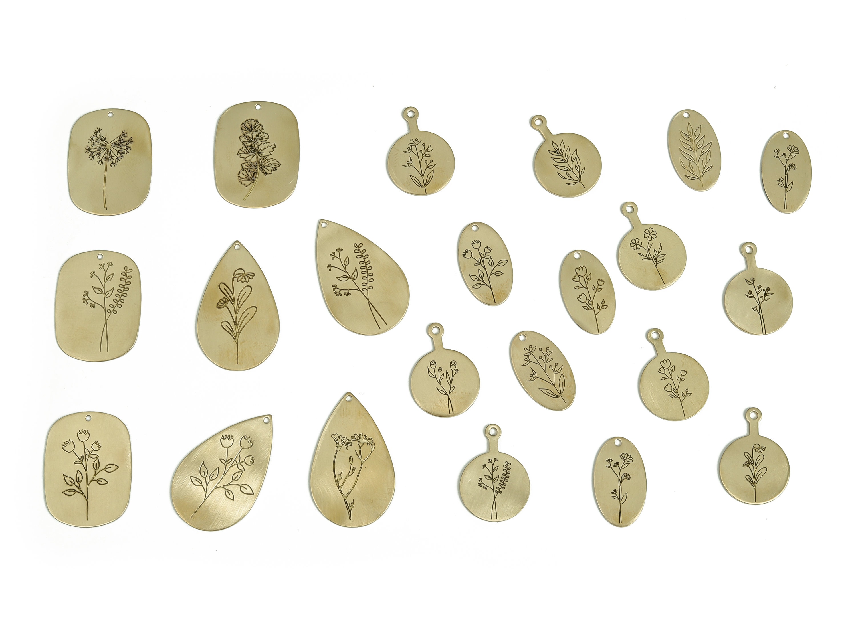 Custom Engraved Charms Personalized Symbol Text Initial - Etsy