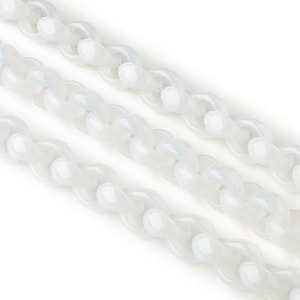 Acrylic Round Curb Chain - Open Link Curb Chain - 1strand : 100cm ...