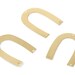 Brass U Charms - U Shaped Raw Brass Connectors With 3 Holes - Jewelry ...