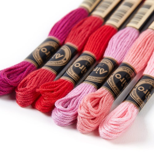 Embroidery Floss Set 6 Skeins of 8 Meters Embroidery - Etsy