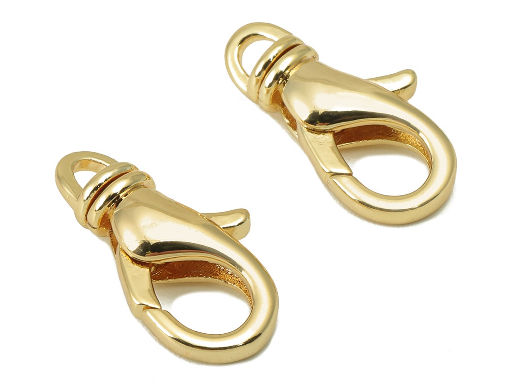 Brass Clips Parrot Clasp - Gold Necklace Clasp - Gold Lobster Clasps ...
