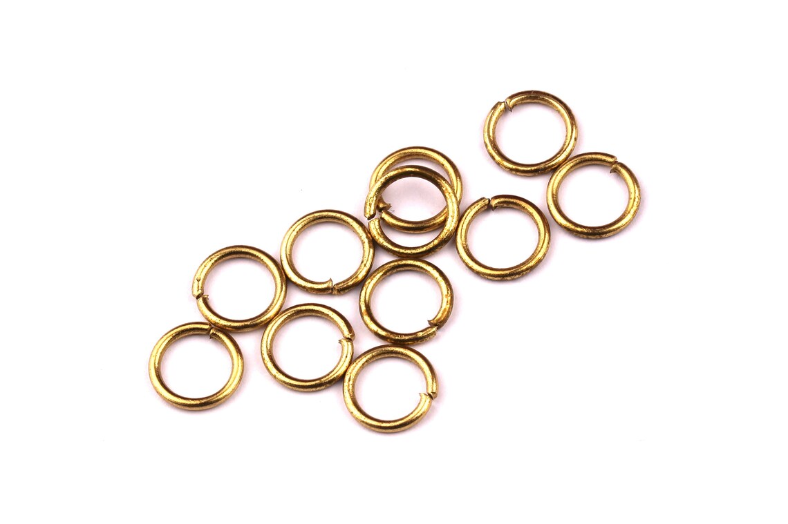 Brass Open Jump Rings 9x1.2mm Raw Brass Jump Rings - Etsy