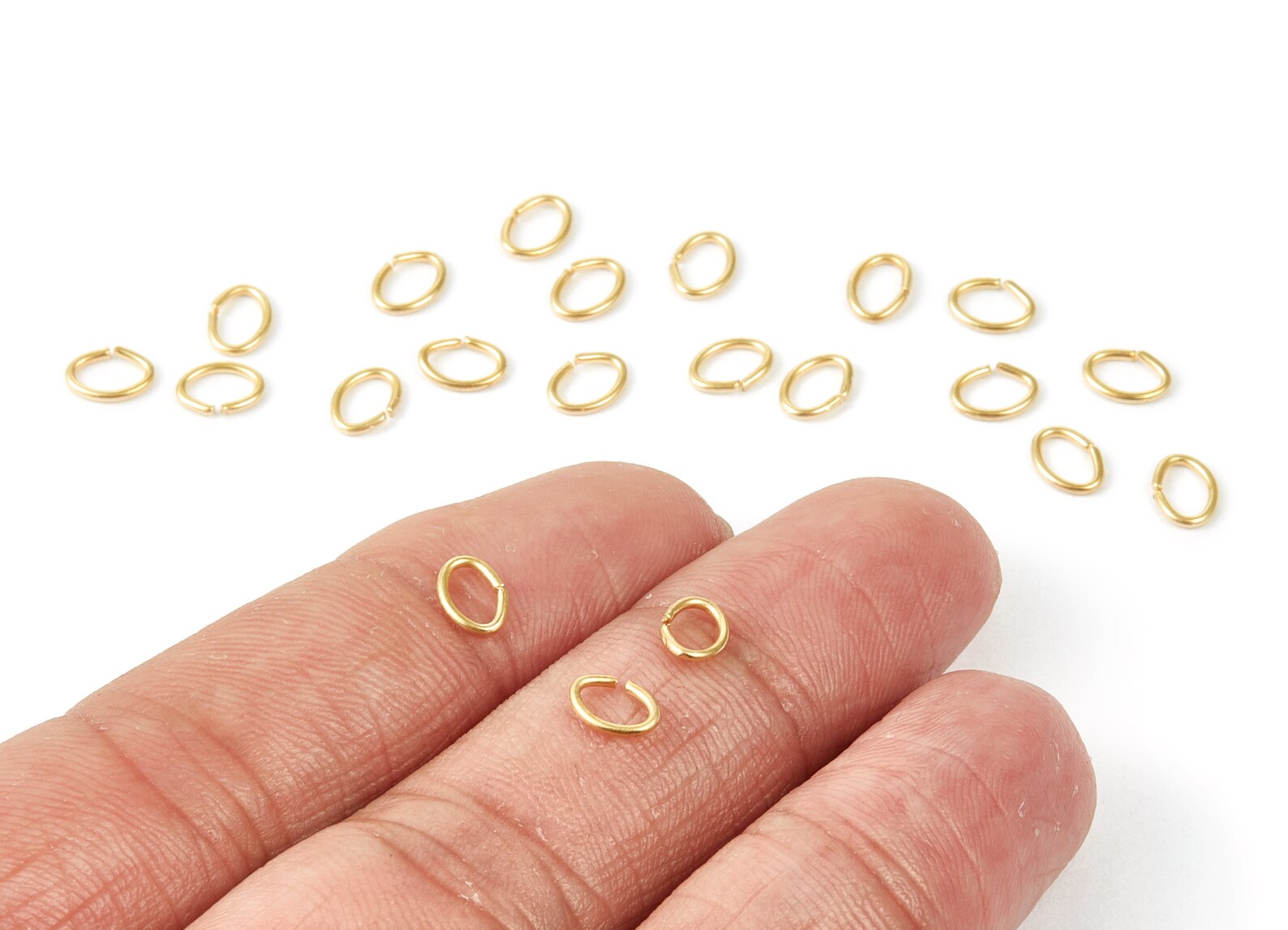 Brass Open Jump Rings 6x5x0.8mm Raw Brass Open Jump Rings - Etsy
