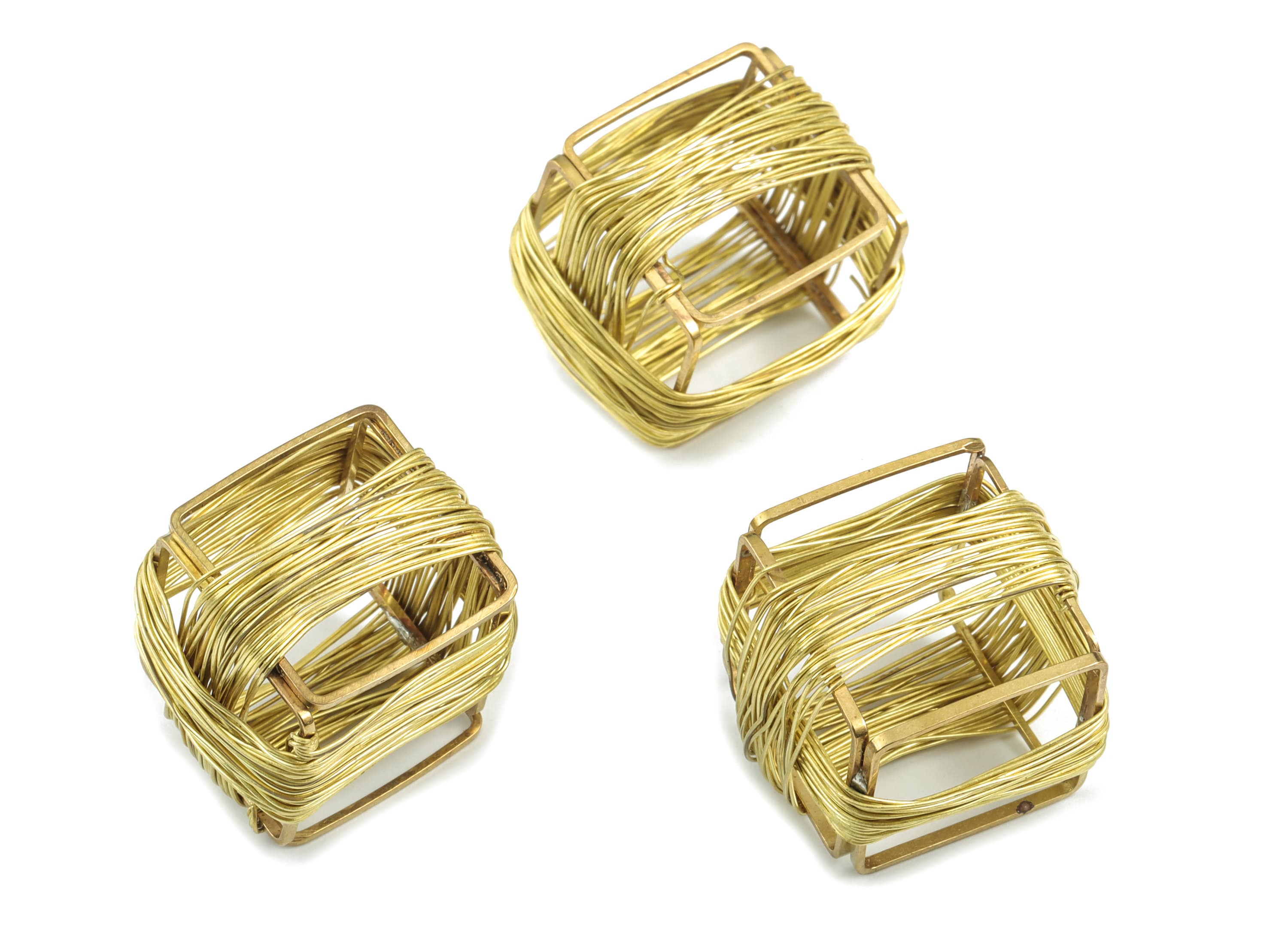 Raw Brass Cube Wires Charm Cube Brass Wire Earring Charms | Etsy