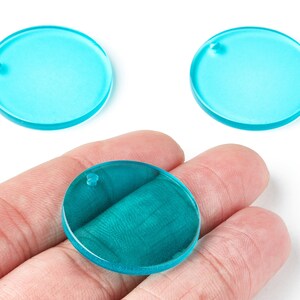 Acrylic Earring Charm - Round Acrylic Earrings - Round Pendant - 1 Hole ...