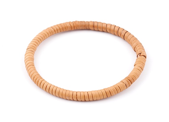 Handwoven Rattan Hoop Bracelet Rattan Hoop Bracelet Wood | Etsy