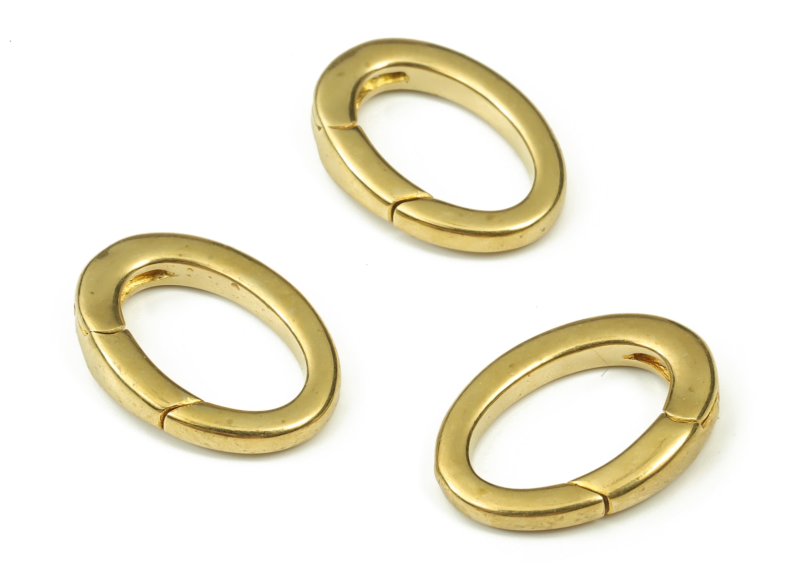 Brass Oval Clap Earring Connector Raw Brass Oval Earring | Etsy