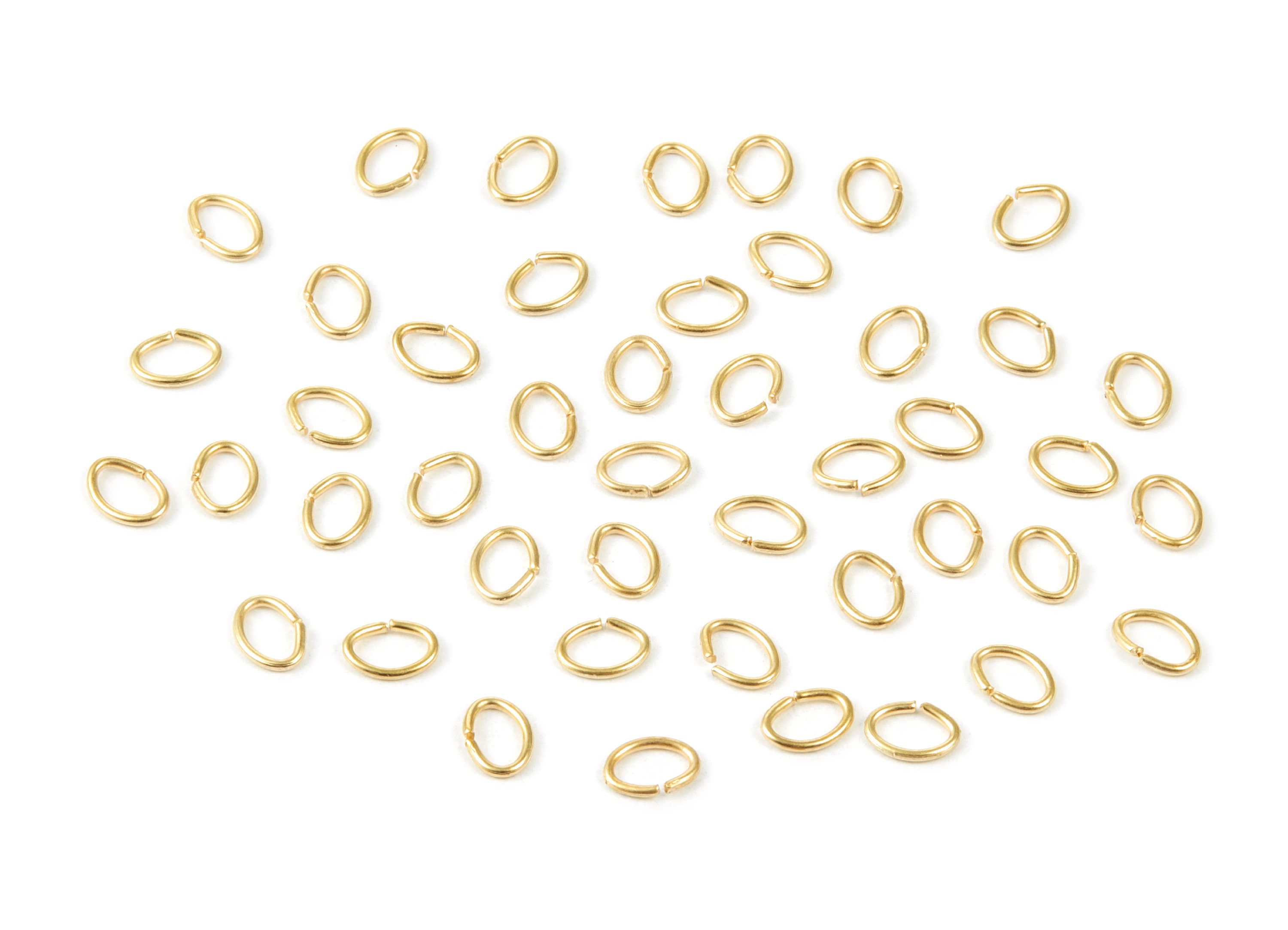 Brass Open Jump Rings 6x5x0.8mm Raw Brass Open Jump Rings | Etsy