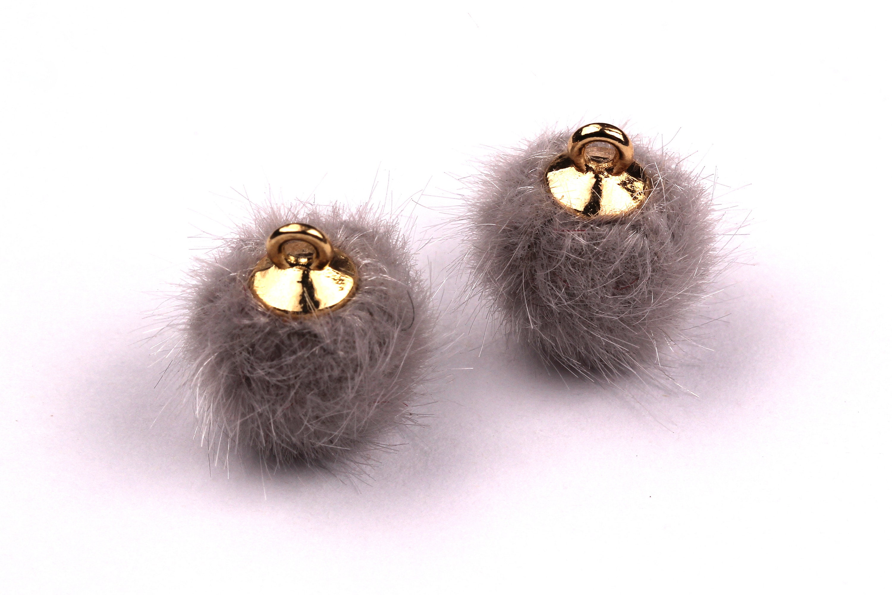 Pom Pom Earring Charms - Fur Ball Pendant - Aluminum Alloy - Earring ...