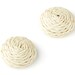 Handwoven Rattan Earrings - Round Shaped Rattan Pendant - Wooden Straw ...