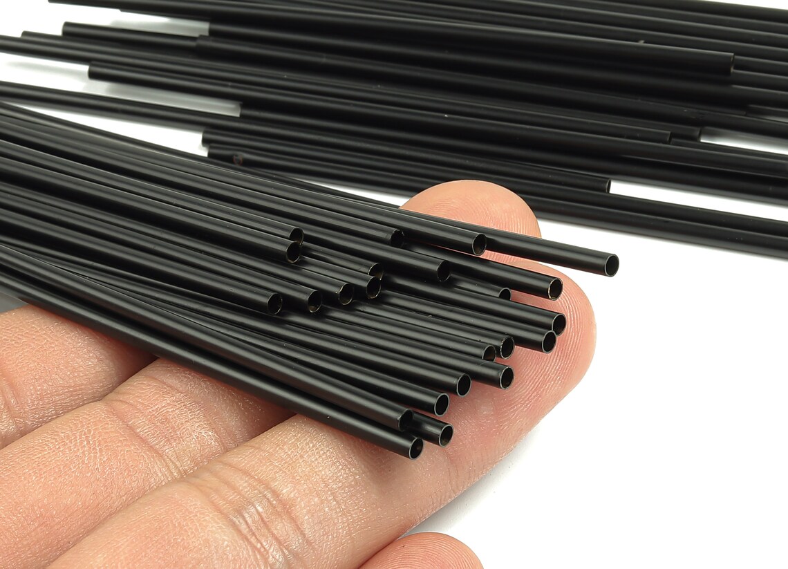 Matte Black Himmeli Tubes Raw Brass Round Himmeli DIY Tube - Etsy