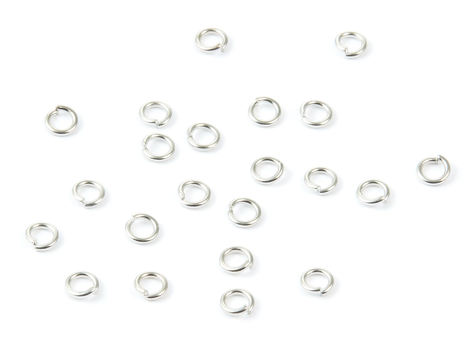 Brass Open Jump Rings 3x06mm Silver Tone Plated Brass - Etsy