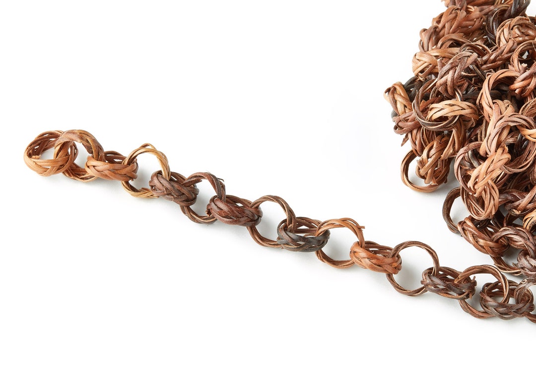 Rattan Rolo Chain - Woven Chain - Handwoven Rattan Chain - Round Rolo ...