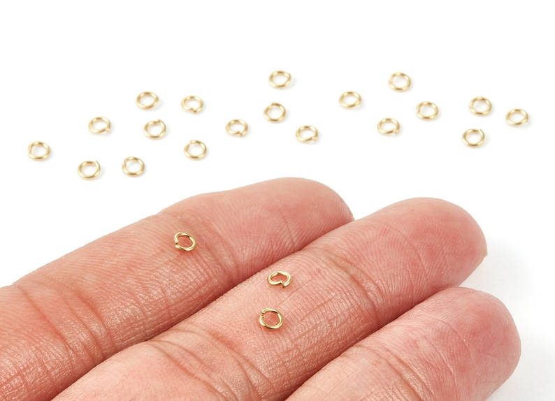 Brass Open Jump Rings 3x06mm Raw Brass Open Jump Rings | Etsy