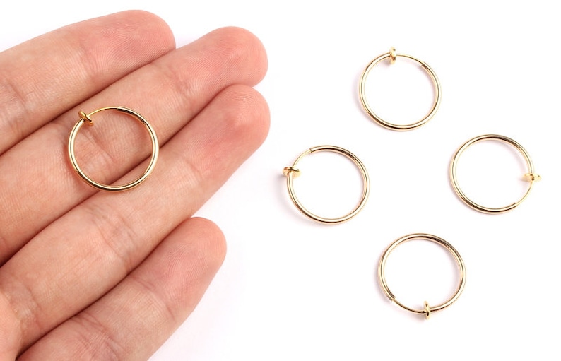 Spring Clasp Circle Shaped Gold Filled Gold Fill Spring - Etsy