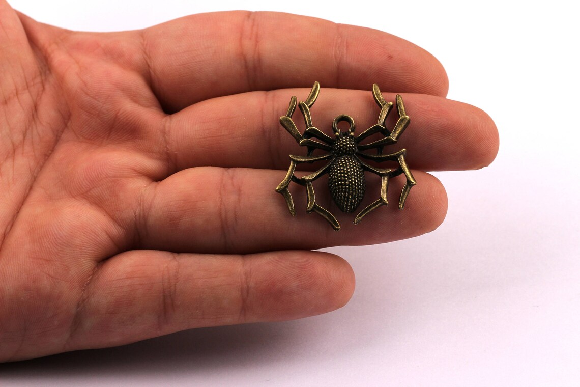 Zinc Alloy Pendant Spider Shaped Alloy Charms Antique - Etsy