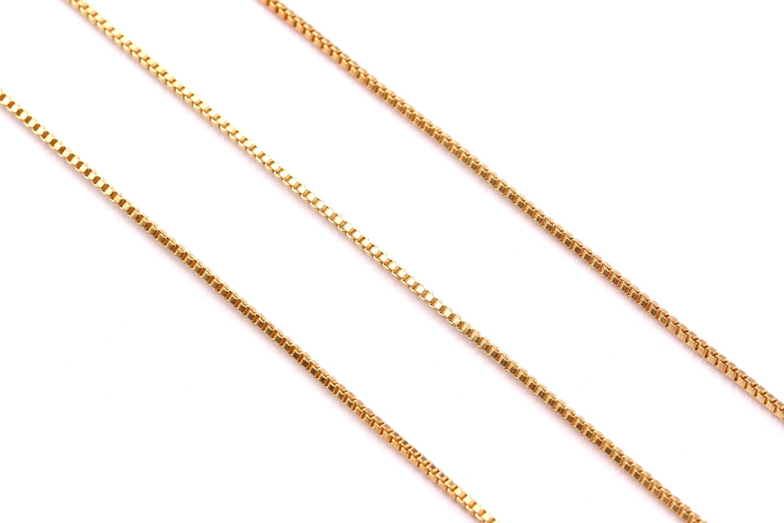 Cube Box Chain Link Square Chain Raw Brass Chain Tiny - Etsy