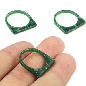 Acetate Round Charms - Acetate Ring - Acetate Round Pendant - Acetate D ...