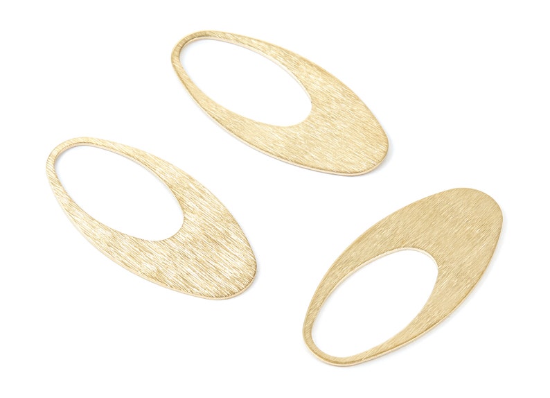 Brass Textured Oval Charms Textured Oval Raw Brass Pendant | Etsy