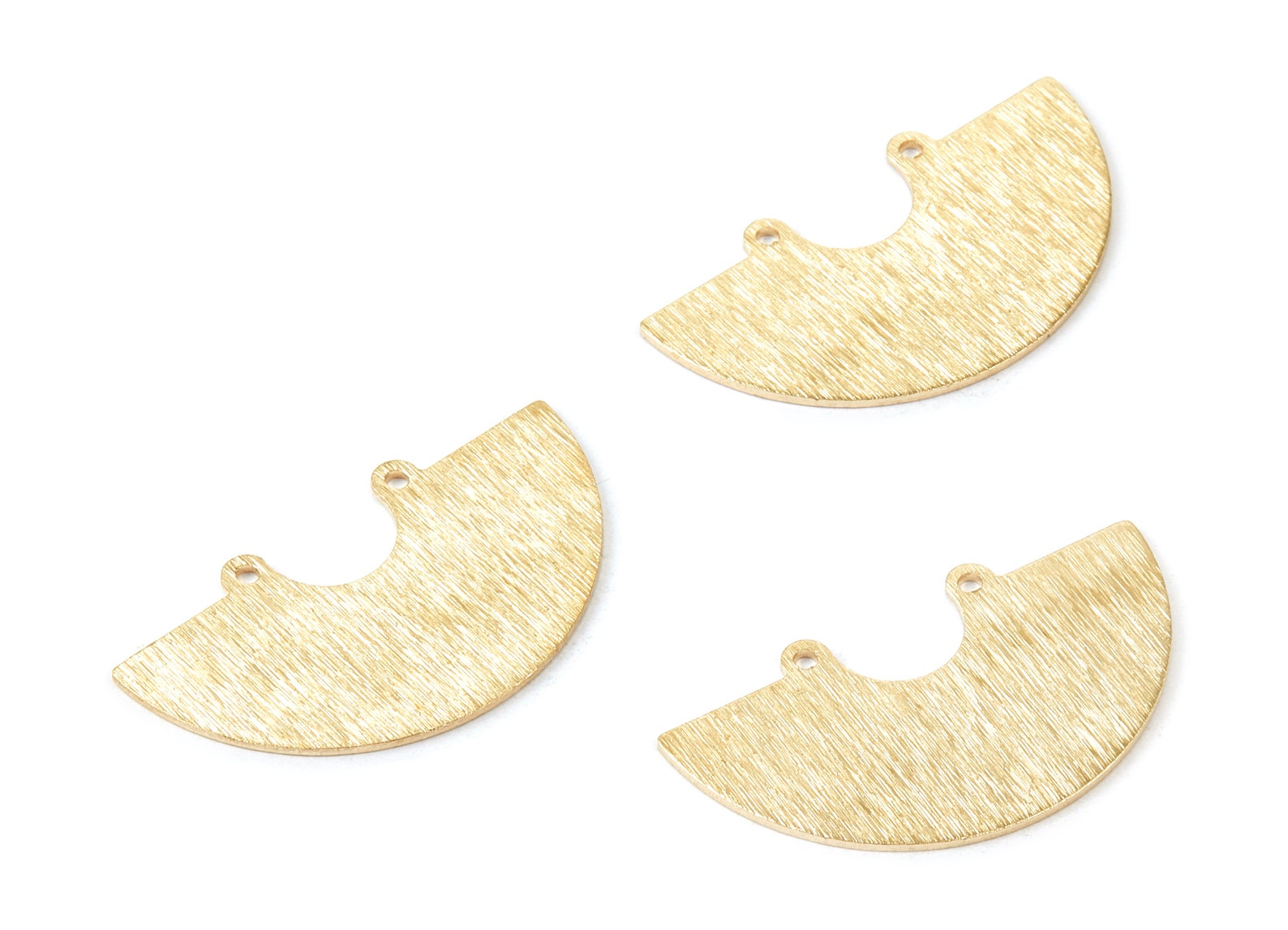 Brass Half Round Charms Textured Half Round Raw Brass - Etsy