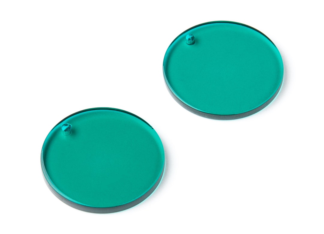 Acrylic Earring Charm - Round Acrylic Earrings - Round Pendant - 1 Hole ...