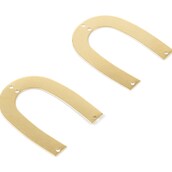 Brass U Connector U Raw Brass Connectors With 4 Holes - Etsy