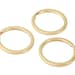 KC Gold Tone Metal Key Rings - Falt Split Rings - Circle Key Rings ...