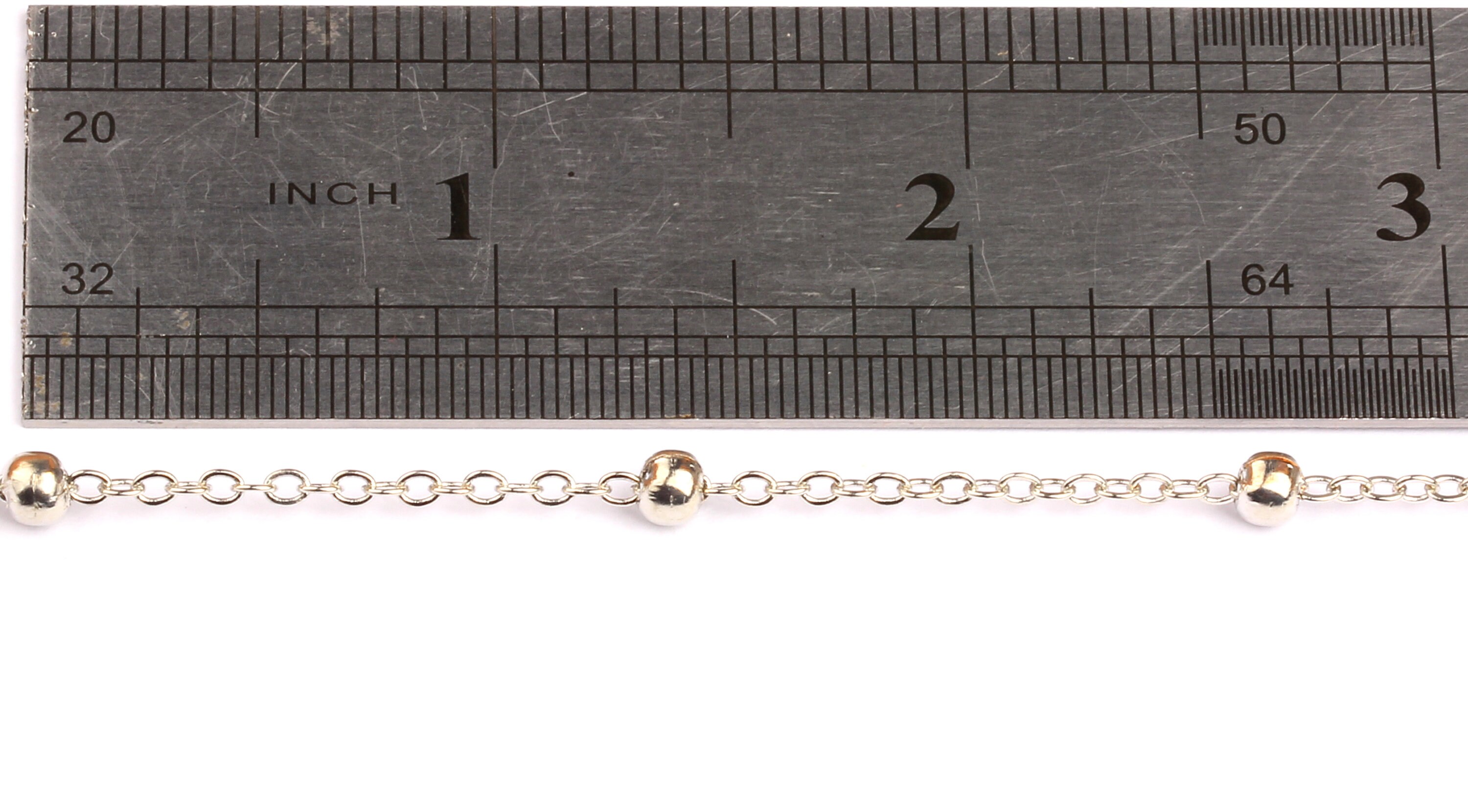 Ball Satellite Cable Chain Iron Chain Silver Plated - Etsy