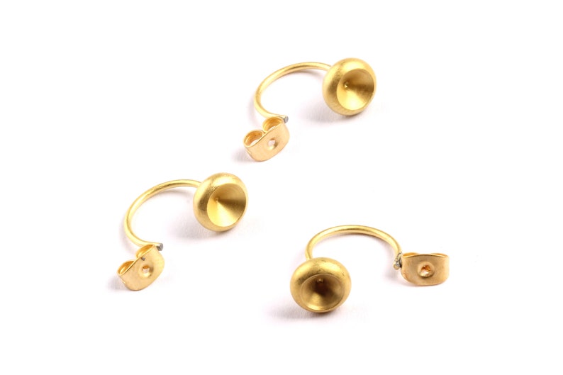 Earing Studs Back Stopper Raw Brass Earring Back Earring - Etsy