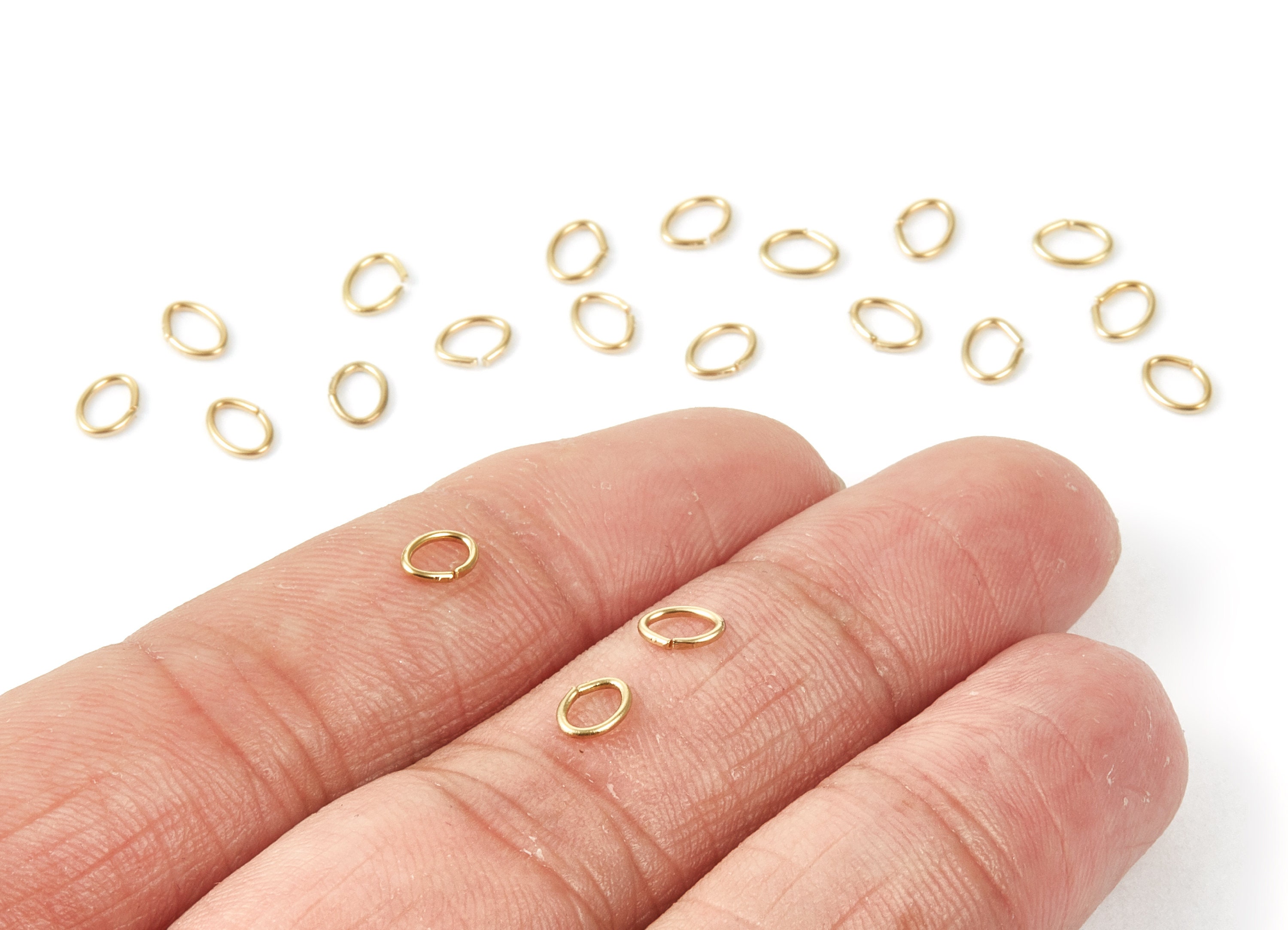 Brass Open Jump Rings 5x4x0.7mm Raw Brass Open Jump Rings - Etsy
