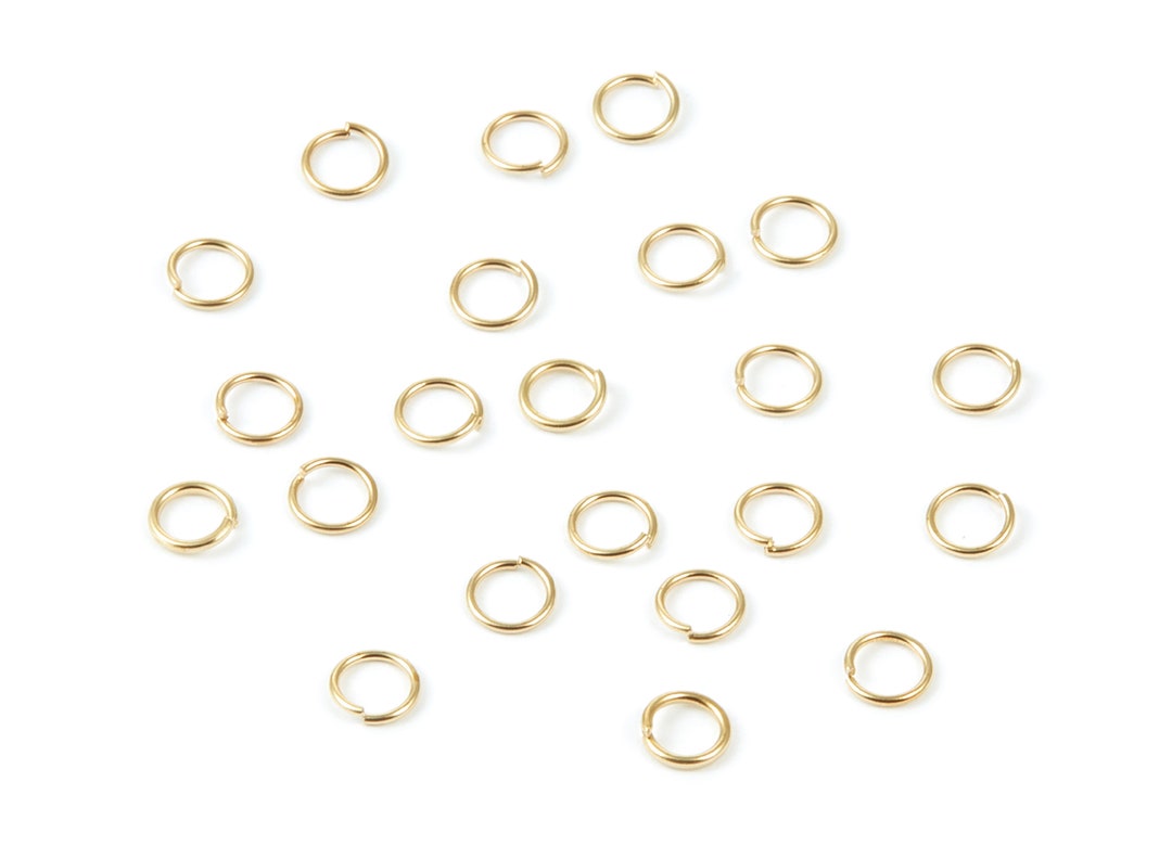 Brass Open Jump Rings - 4x0,5mm - Raw Brass Open Jump Rings - Not ...
