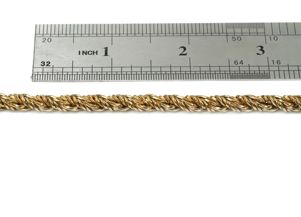 Brass Rope Chain Raw Brass Fox Chain Unsoldered Open Chain - Etsy