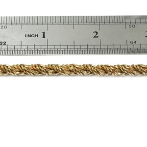 Brass Rope Chain - Raw Brass Fox Chain - Unsoldered Open Chain - 0.21 ...