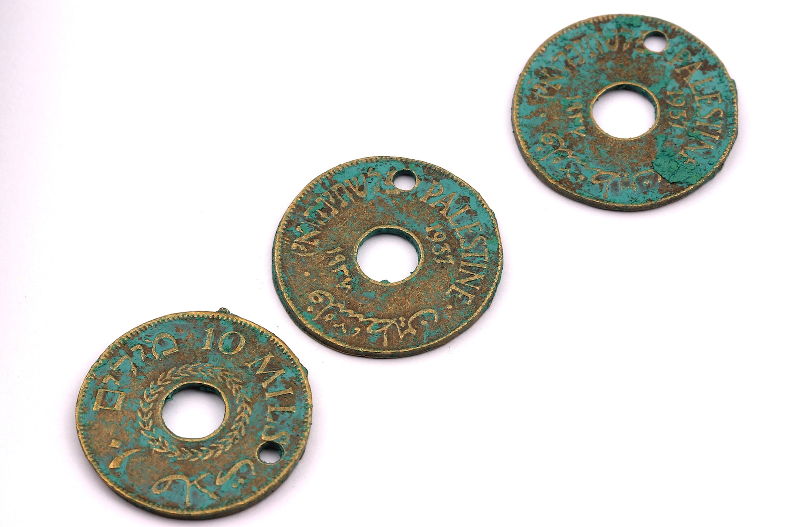 Faux Patina Pendant Coin Shaped Alloy Charms Antique - Etsy