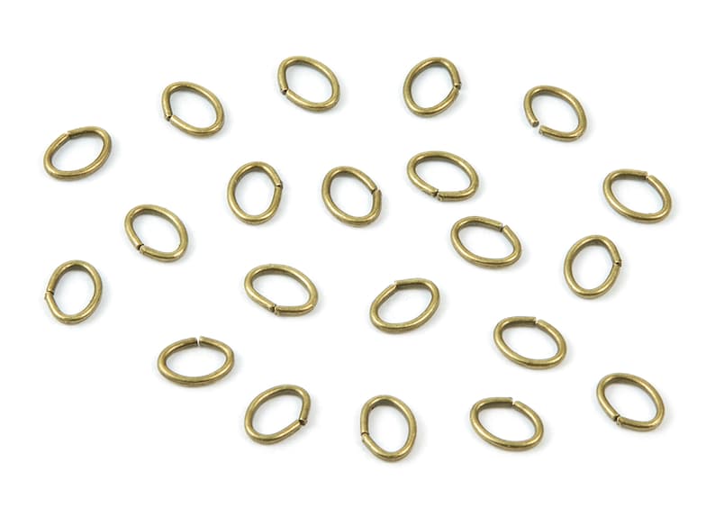 Brass Open Jump Rings 7x5x0.9mm Antique Bronze Tone Plated | Etsy