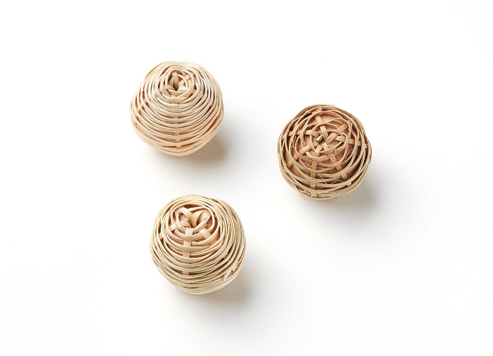 Handwoven Paper Rope Earrings - Ball Shaped Paper Rope Pendant - Wooden ...
