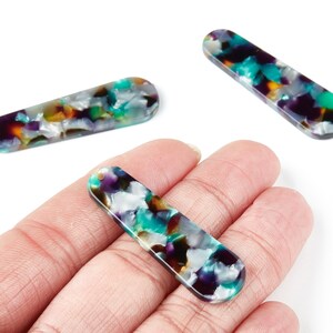 Acetate Rod Earring Charms Acrylic Rod Pendant Earring - Etsy