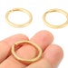 KC Gold Tone Metal Key Rings Flat Split Rings Circle Key Rings Keychain ...