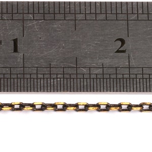 Faceted Soldered Flat Cable Chain - Brass Chain - Antique Brass Faceted ...