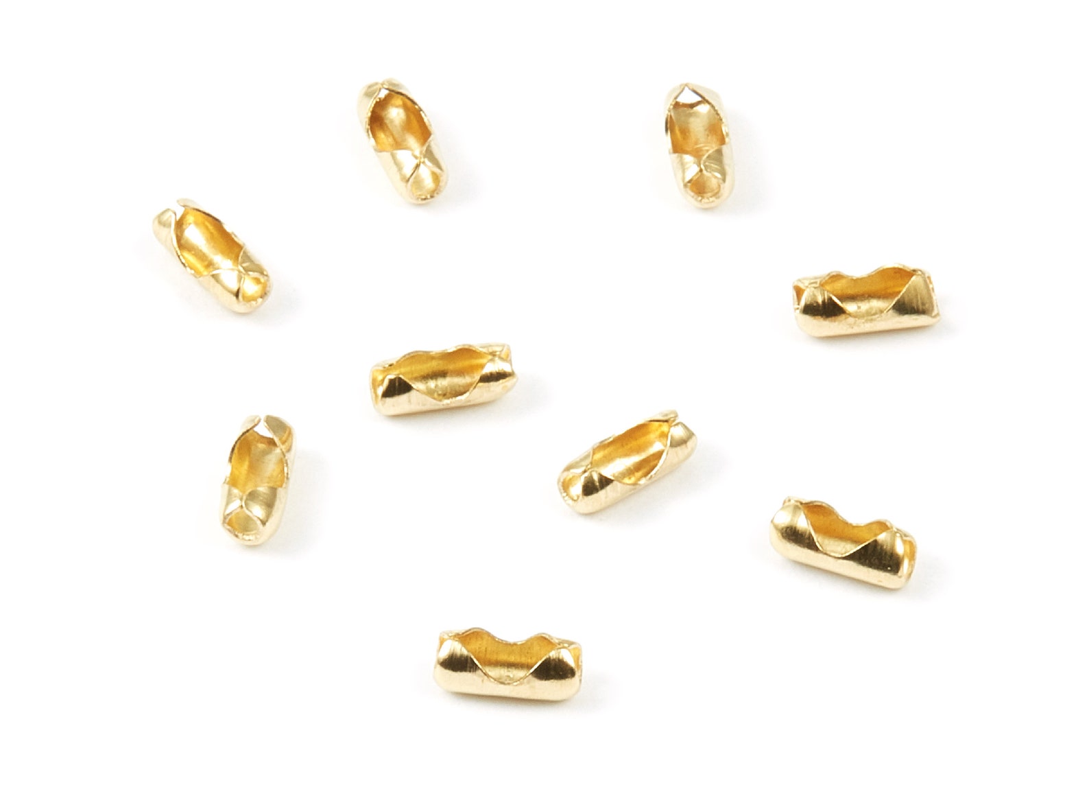 Ball Chain Connector - 1.5 Brass Chain Connector - Raw Brass Connector ...