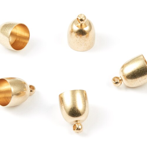 Brass Tassel End Caps Raw Brass Barrel End 1013.5 Cord - Etsy